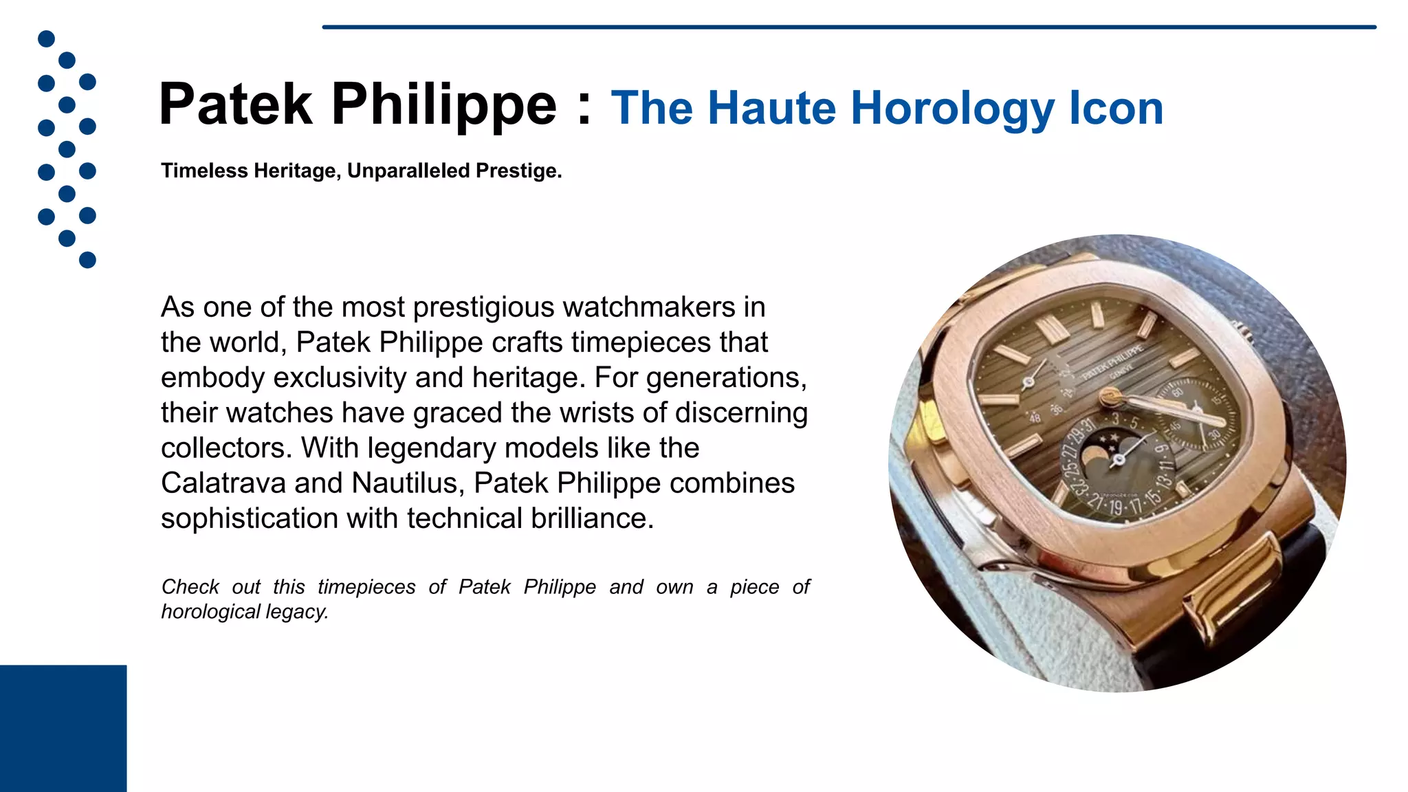 Masterpieces of Time Unveiling the Luxury Watch Realm. | PPTX