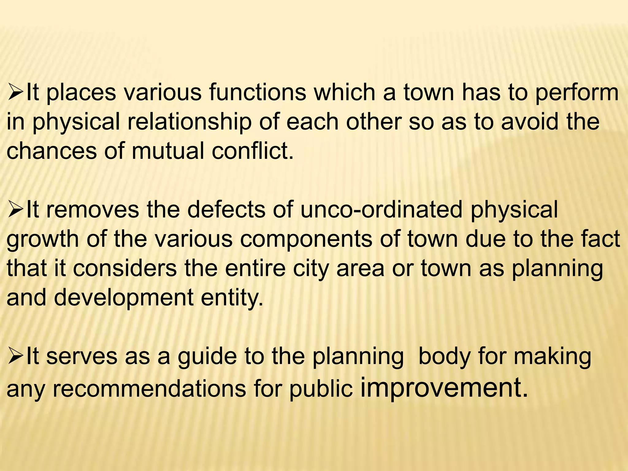 Master plan (Town Planning) | PPTX