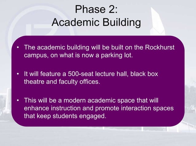 Rockhurst University Campus Master Plan, Dec. 2010 | PPTX ...