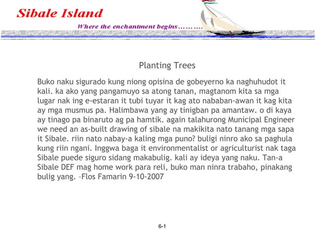 Sibale, Romblon Master Development Plan | PPT