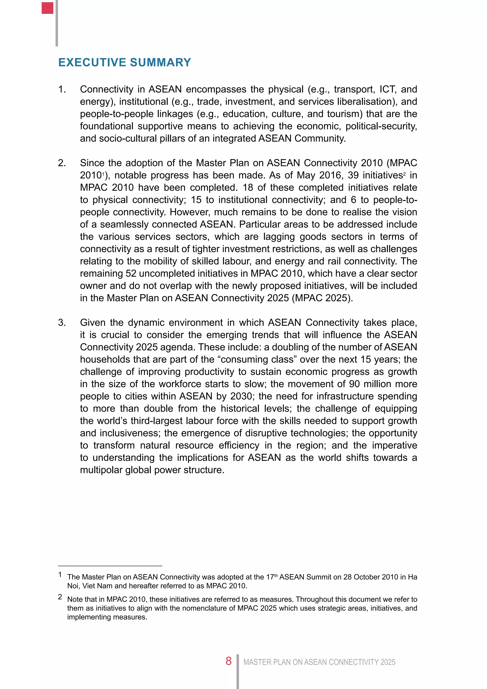 Master Plan ASEAN Connectivity 2025 | PDF