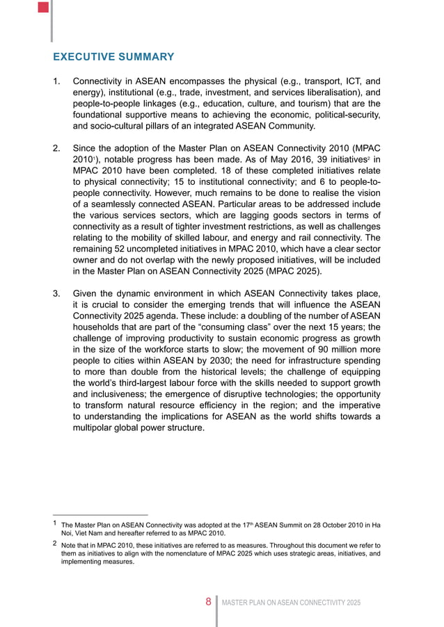 Master Plan ASEAN Connectivity 2025 | PDF | Asia Travel | Travel Locations