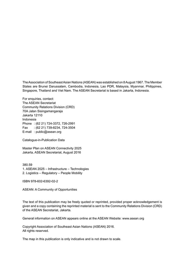 Master Plan ASEAN Connectivity 2025 | PDF | Asia Travel | Travel Locations