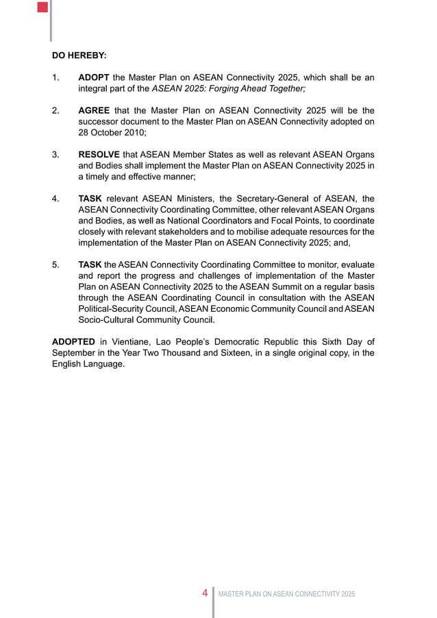 Master Plan ASEAN Connectivity 2025 | PDF | Asia Travel | Travel Locations