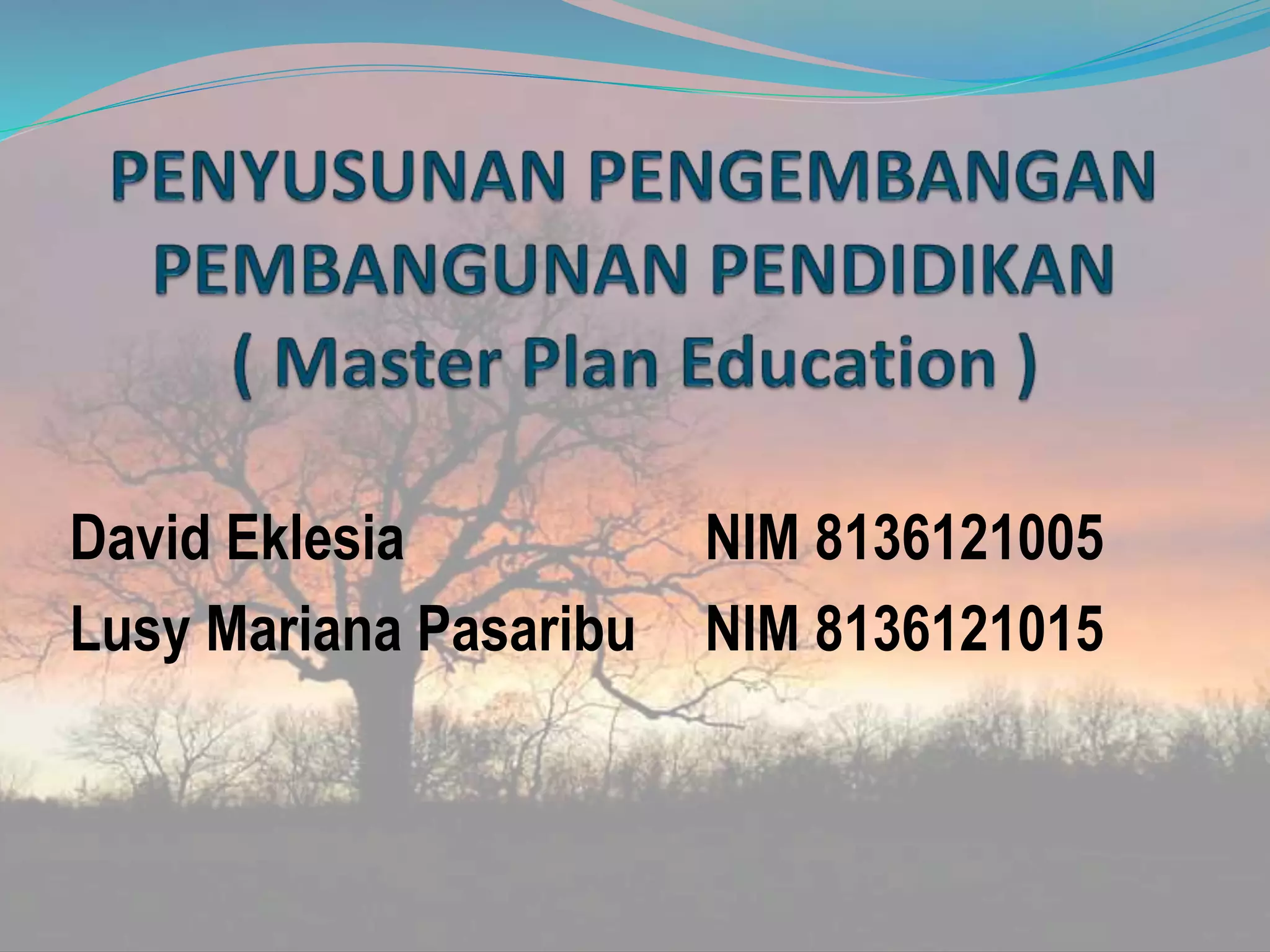 Master plan education | PPT