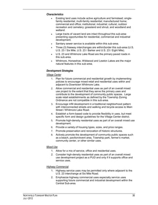 Northfield Township Master Plan (final_6_17_13) | PDF