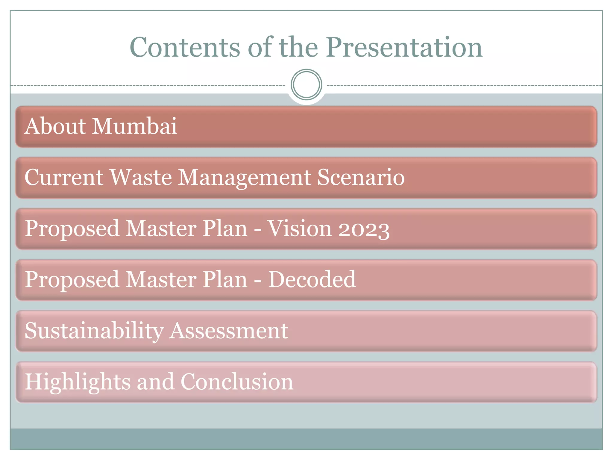 Master plan for Solid Waste Management in Mumbai, India | PPTX