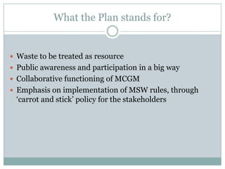Master plan for Solid Waste Management in Mumbai, India | PPTX