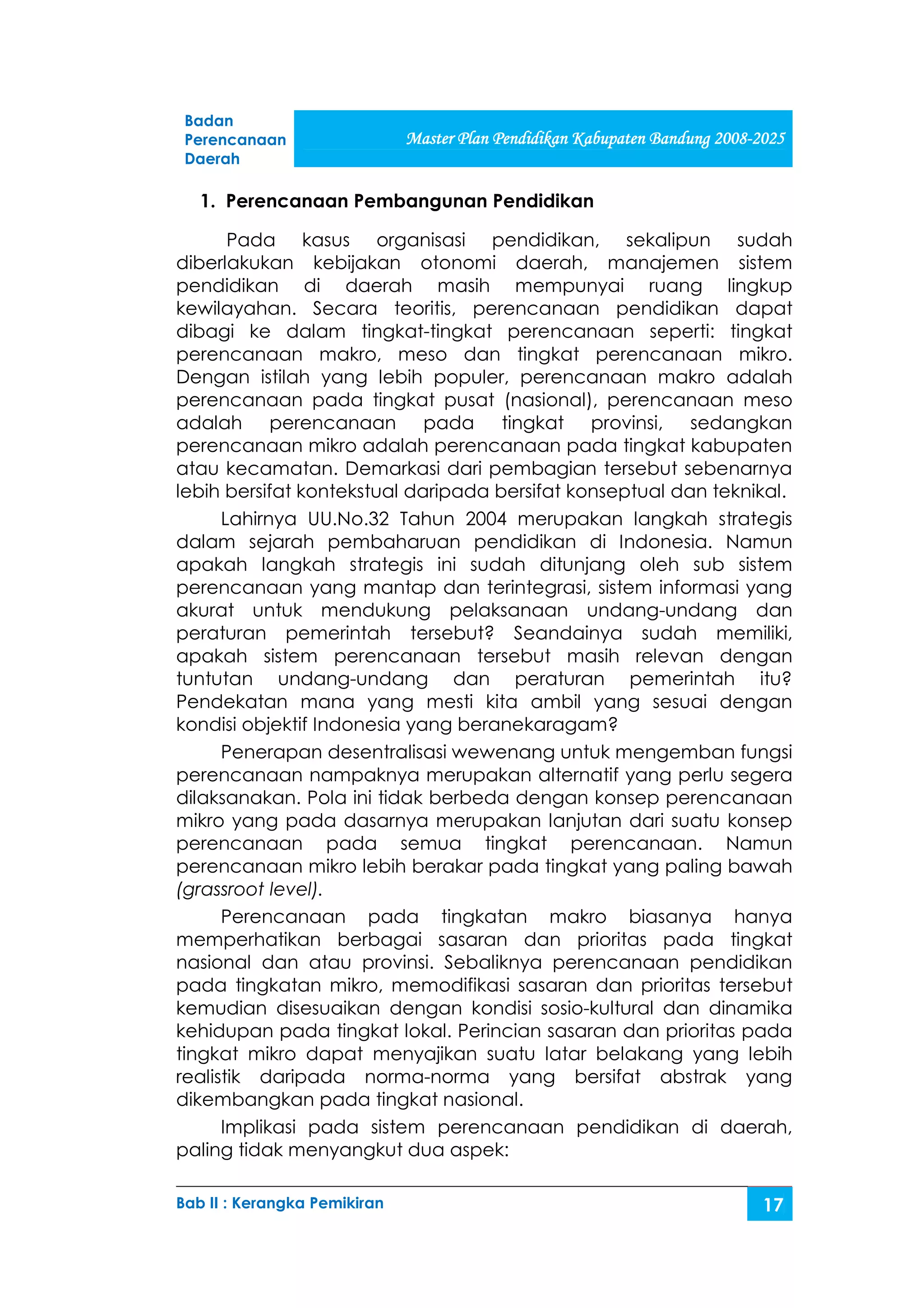 Masterplan pendidikan | PDF