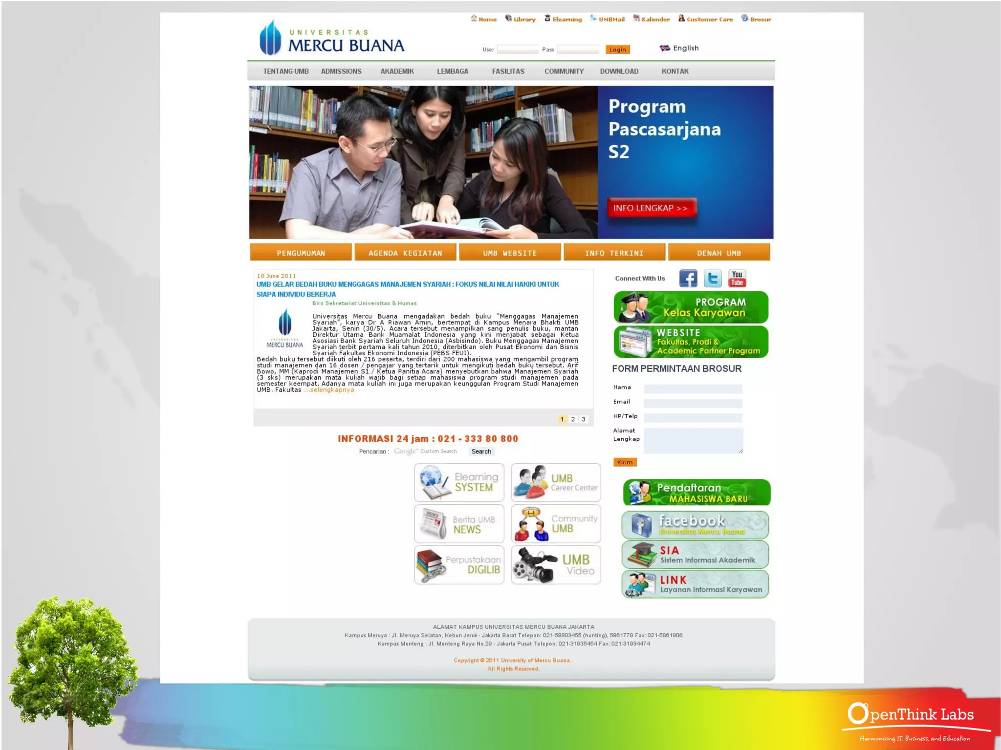 Masterplan Portal Sekolah Tinggi Teknologi Jakarta (STTJ) | PPT