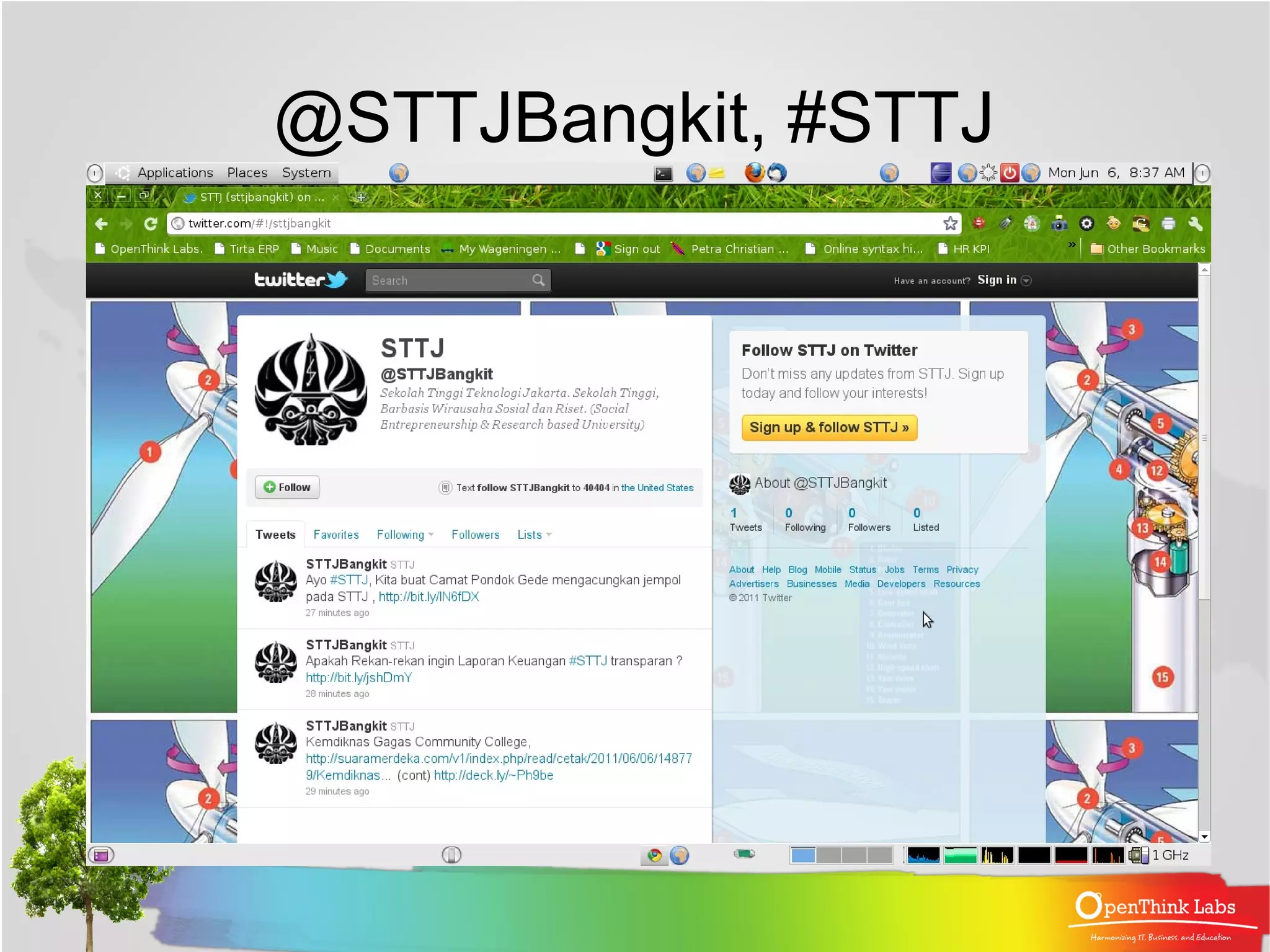 Masterplan Portal Sekolah Tinggi Teknologi Jakarta (STTJ) | PPT