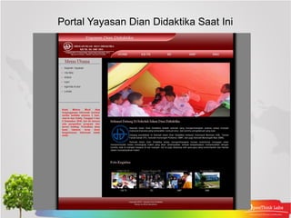 Masterplan Portal Yayasan Dian Didaktika | PPT