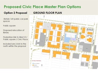 Masterplan presentation options 1 to 3 | PPT