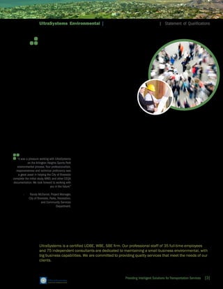 UltraSystems Masterplanning SOQ | PDF