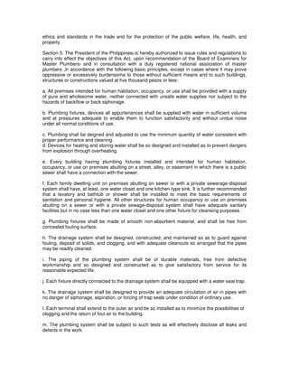 Master plumbing law | PDF