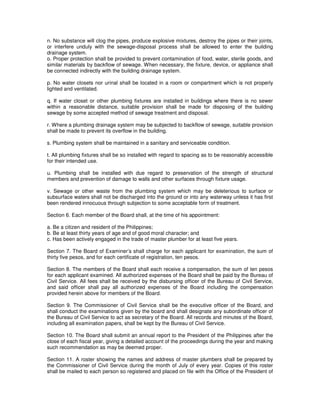 Master plumbing law | PDF