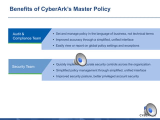 CyberArk Master Policy Intro | PPSX