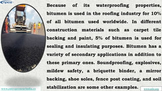 Startup Business Opportunities in Production of Bitumen (Polymer ...