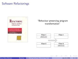 Making Software Refactorings Safer | PDF | Web Development | Internet