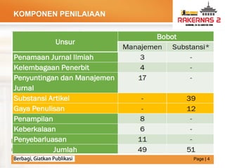 PENERBITAN ISSN DAN FOKUS DAN RUANG LINGKUP JURNAL | PDF