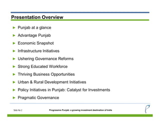 Progressive Punjab: a growing investment destination of India | PDF