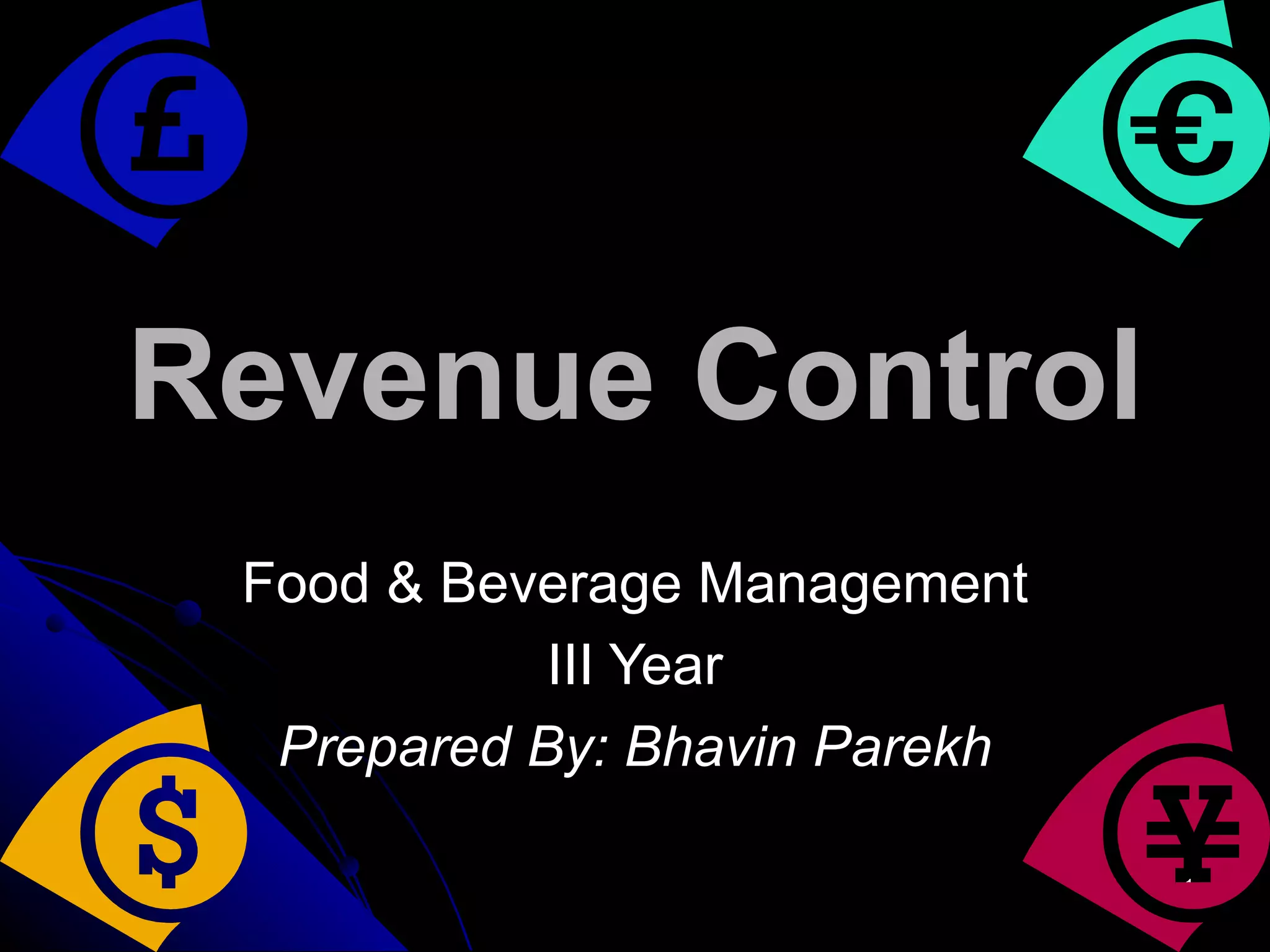 Revenue Control | PPT