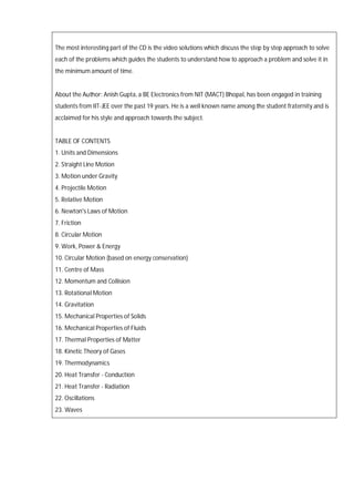 Master problem solving live physics for boards, jee main & advanced | PDF