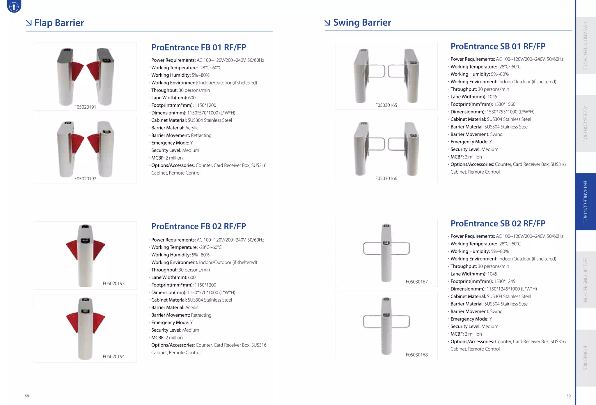 Latest Main Product line from ZKTeco | PDF