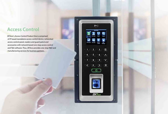 Latest Main Product line from ZKTeco | PDF