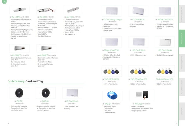 Latest Main Product line from ZKTeco | PDF