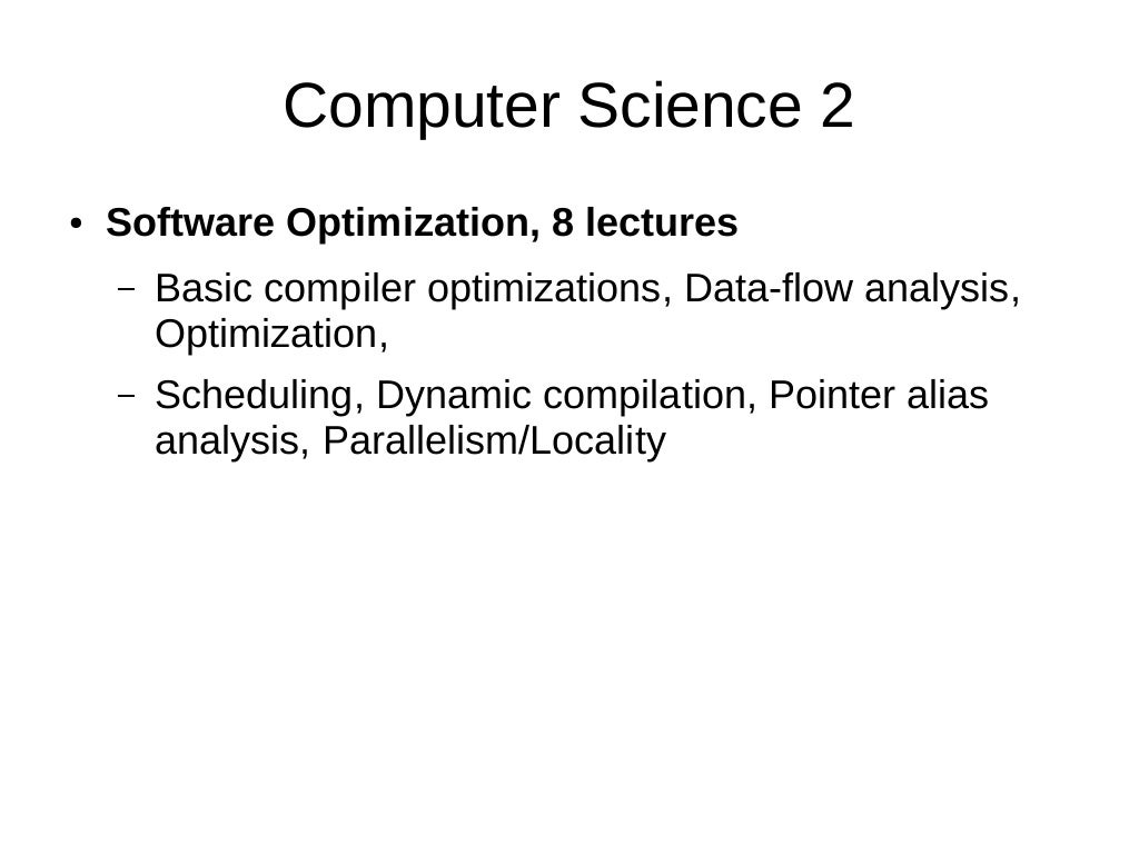 Master Program in Computer Science with specialization in Data Science