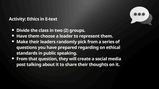 Mastering the Ethics Public Speaking pdf | PDF