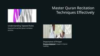 Master Quran Recitation with Tajweed - Al Azhar Quran Teaching | PPTX