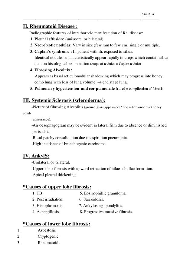 Master radiology notes chest