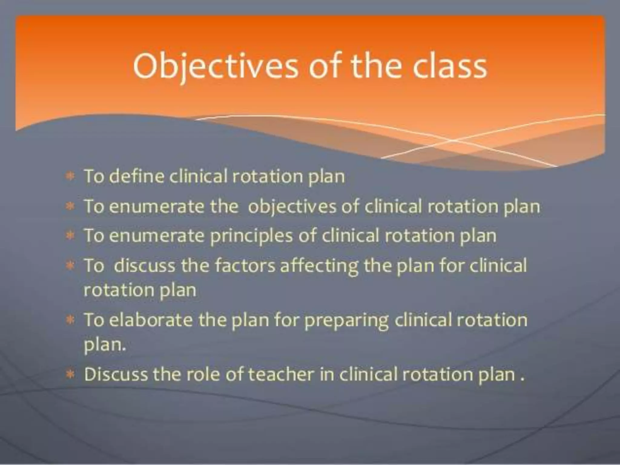 Master rotation and clinical rotation plan | PDF