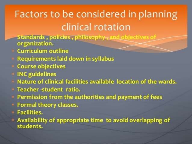 Master rotation and clinical rotation plan | PDF