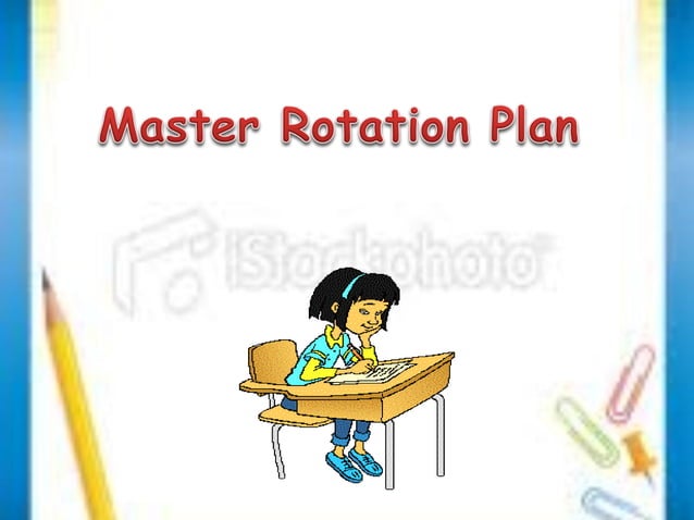 Master rotation plan