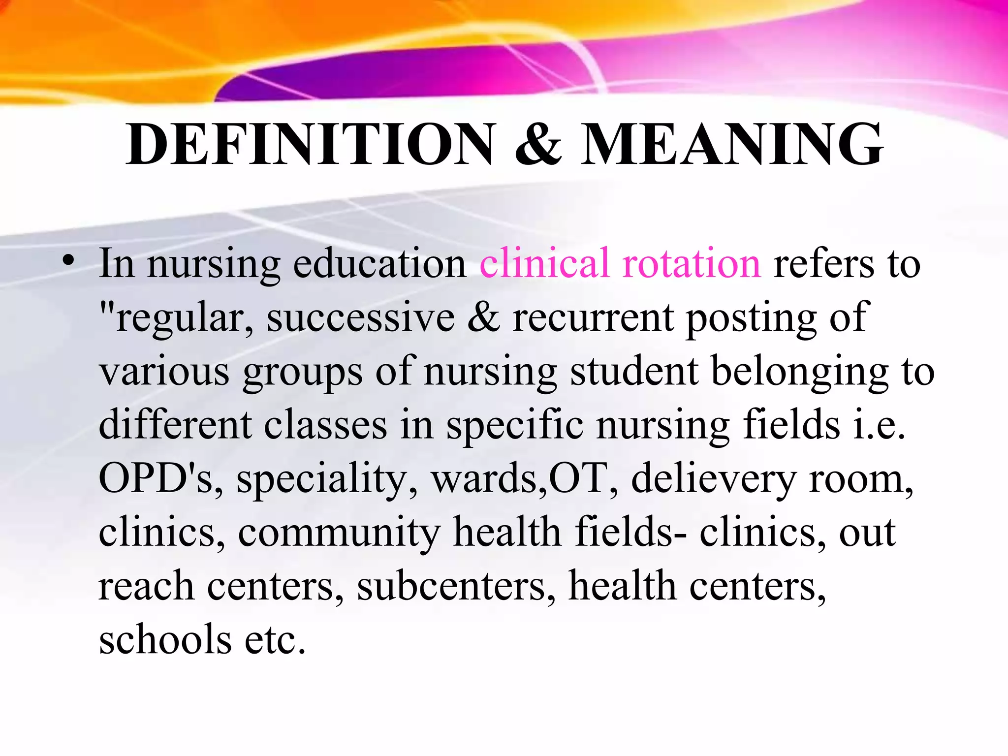Master rotation plan | PPT