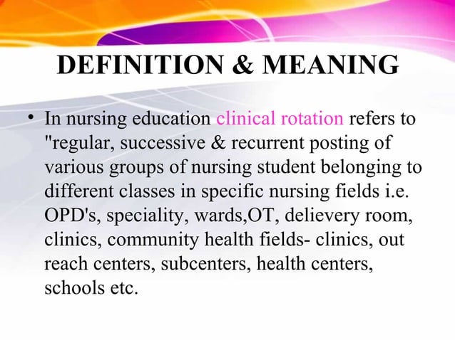 Master rotation plan | PPT