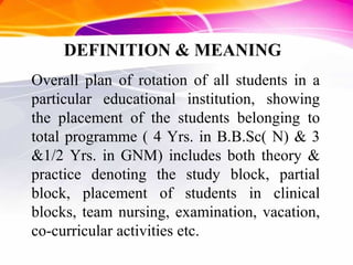 Master rotation plan | PPT