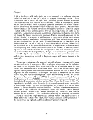 Master's Independent Study Final Report.doc | Space and Astronomy | Science