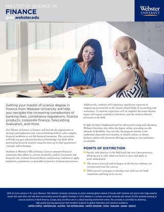 Webster University USA by Study Metro | PDF