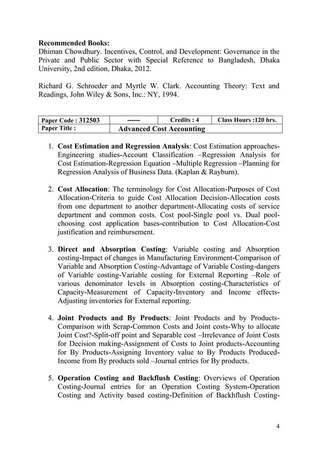 Masters accounting book list | PDF