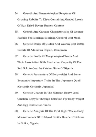 MASTERS ANIMAL SCIENCE PROJECT TOPICS AND MATERIALS.docx