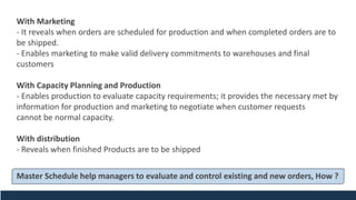 Master schedualing | PPT