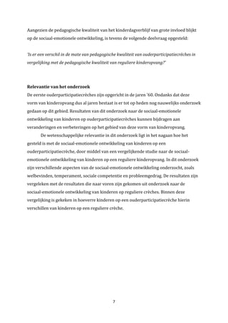 Masterscriptie oos roxanne calis. | PDF | Daycare and Pre-School | Parenting