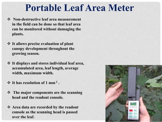 Advances in Instrumentation for Micrometeorological Studies | PPTX