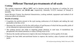 Heat Pre-Treatments of Oil Seeds and Different Oil Extraction ...