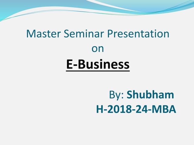 Master seminar presentation(shubham) | PPT