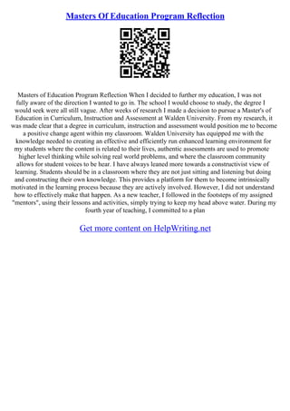 Masters Essay Sample | PDF